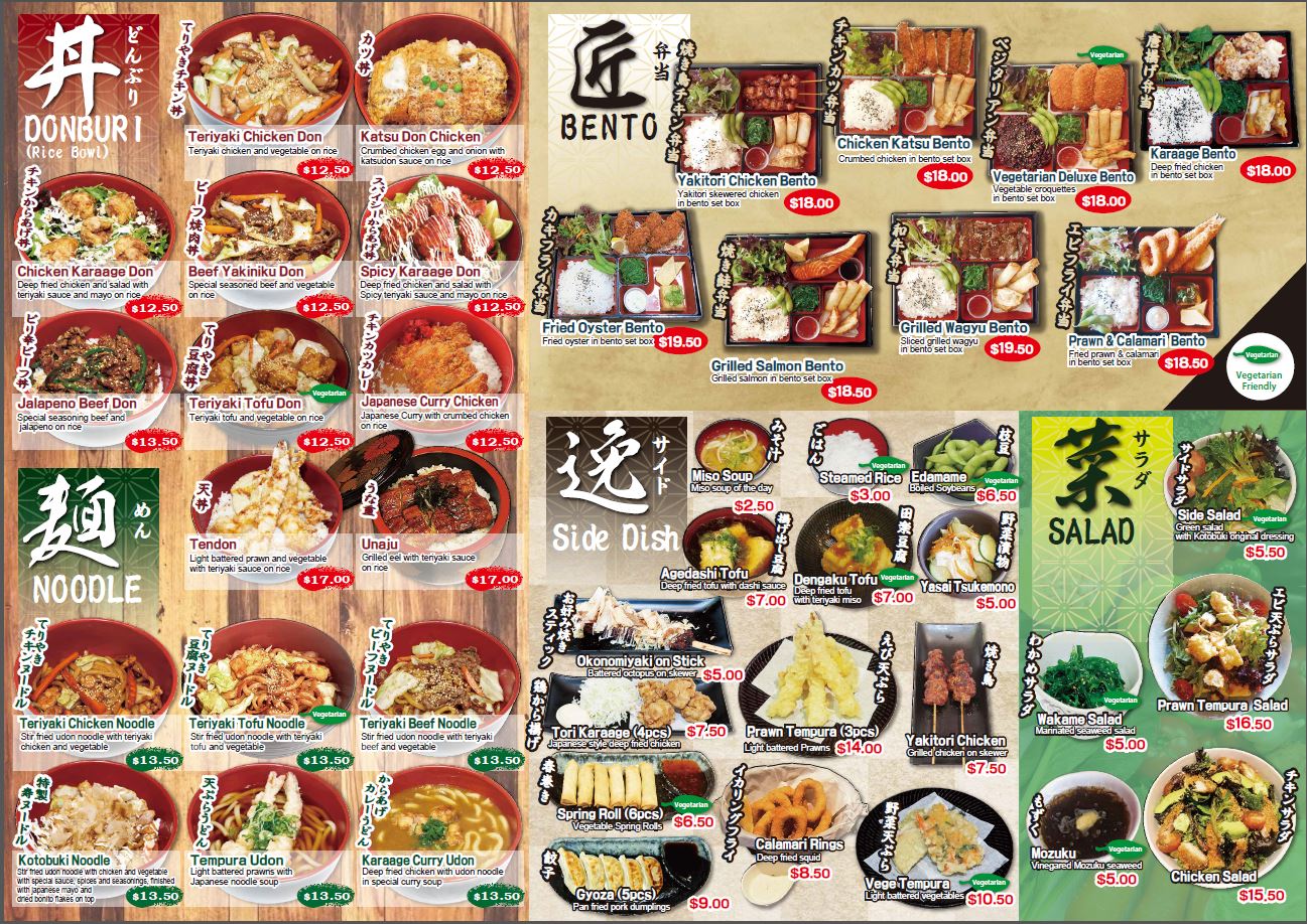 Sushi Kotobuki | Menus